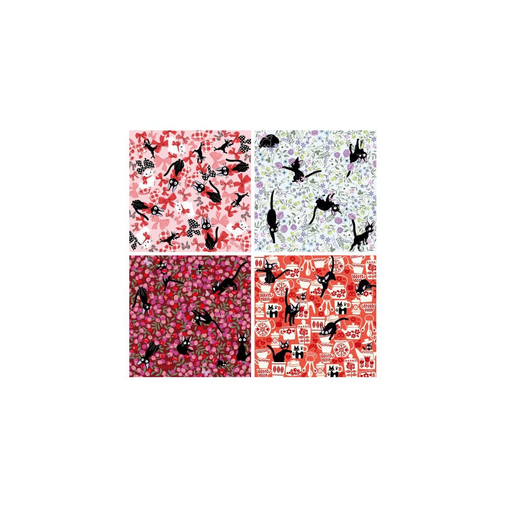 Kiki's Delivery Service Papercraft Origami Jiji & Flowers| Kamiko