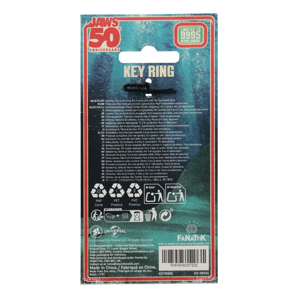 Jaws Keychain 50th Anniversary Regatta Boat Tour Limited Edition| Kamiko